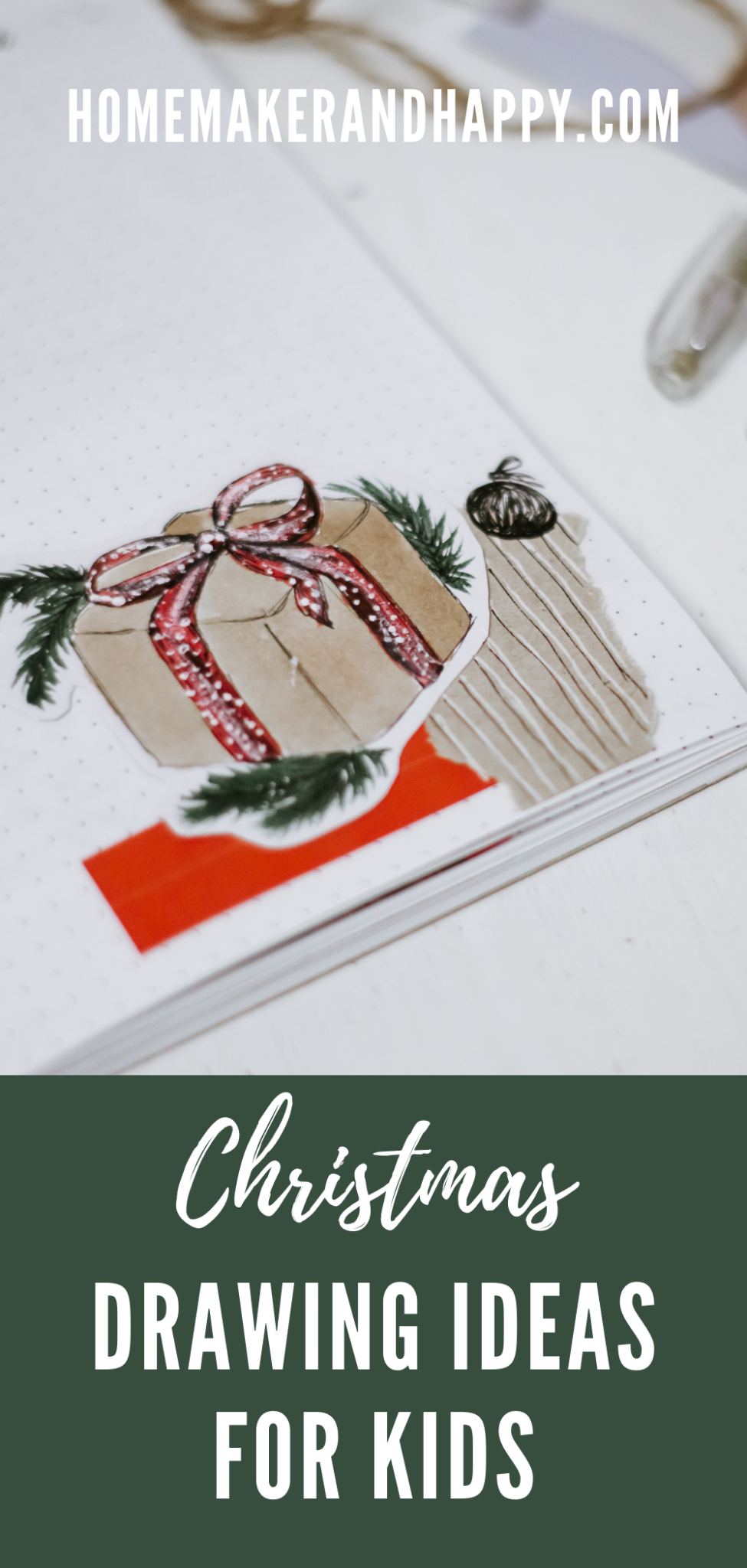 26 Easy Christmas Drawing Ideas for Kids - 2023 - Homemaker and Happy