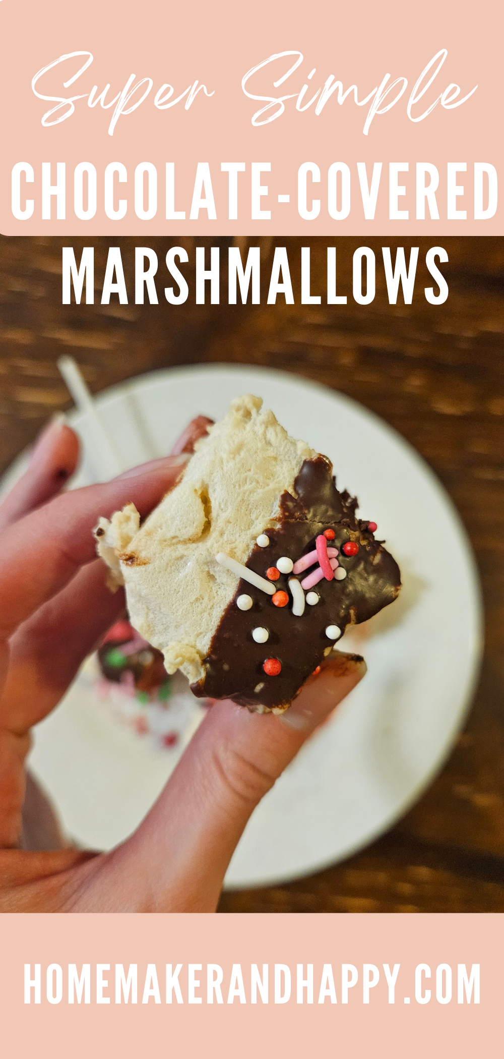 The Easiest Chocolate-Covered Marshmallow Recipe - Homemaker and Happy