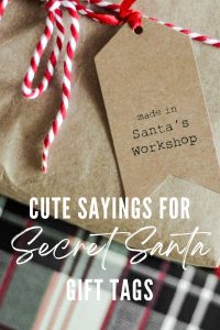 46 Clever, Funny Sayings for Secret Santa Gift Tags - Homemaker and Happy